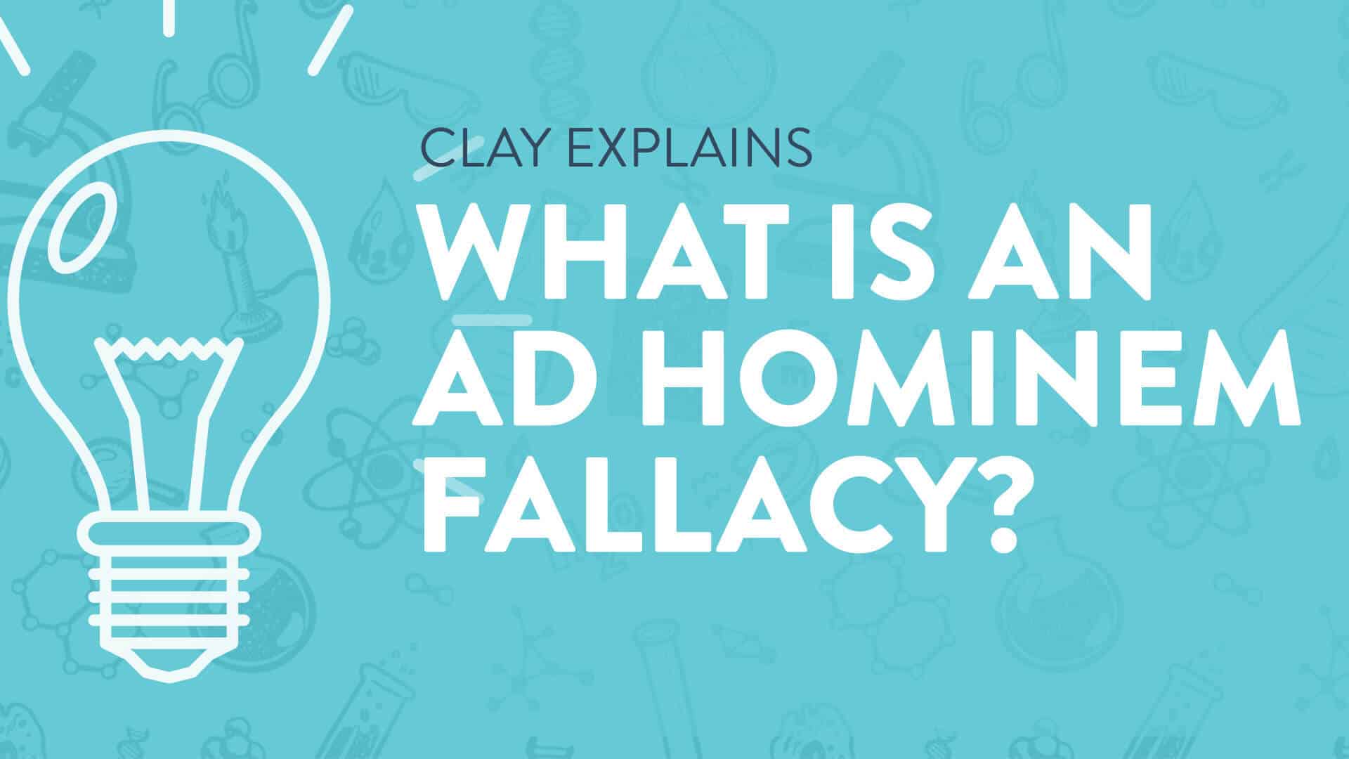 What is an Ad Hominem Fallacy? (easy explanation)